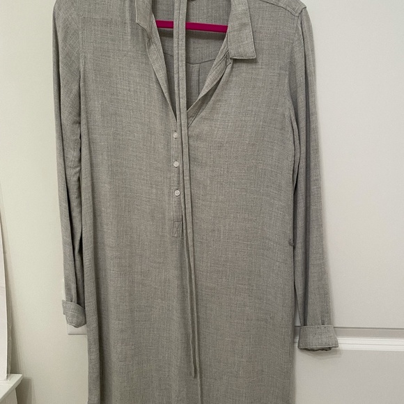 cloth & stone | Dresses | Cloth And Stone Grey Linen Dress | Poshmark